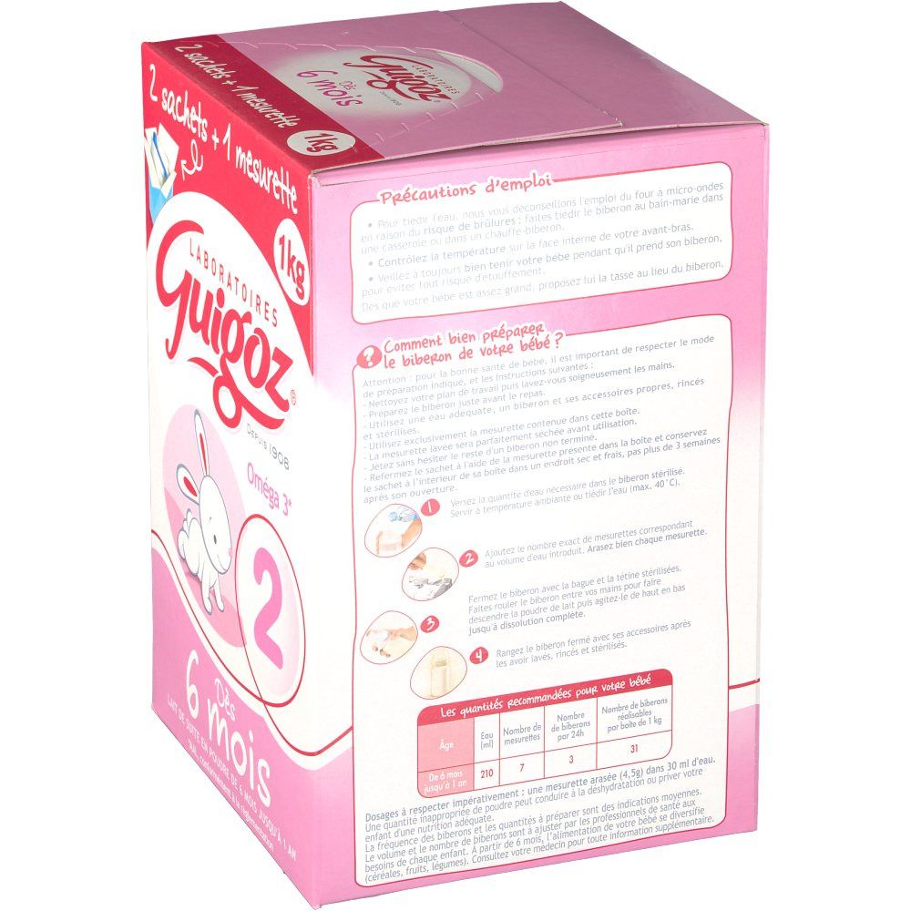 Guigoz® 2ème âge 2x500 g - Redcare Pharmacie