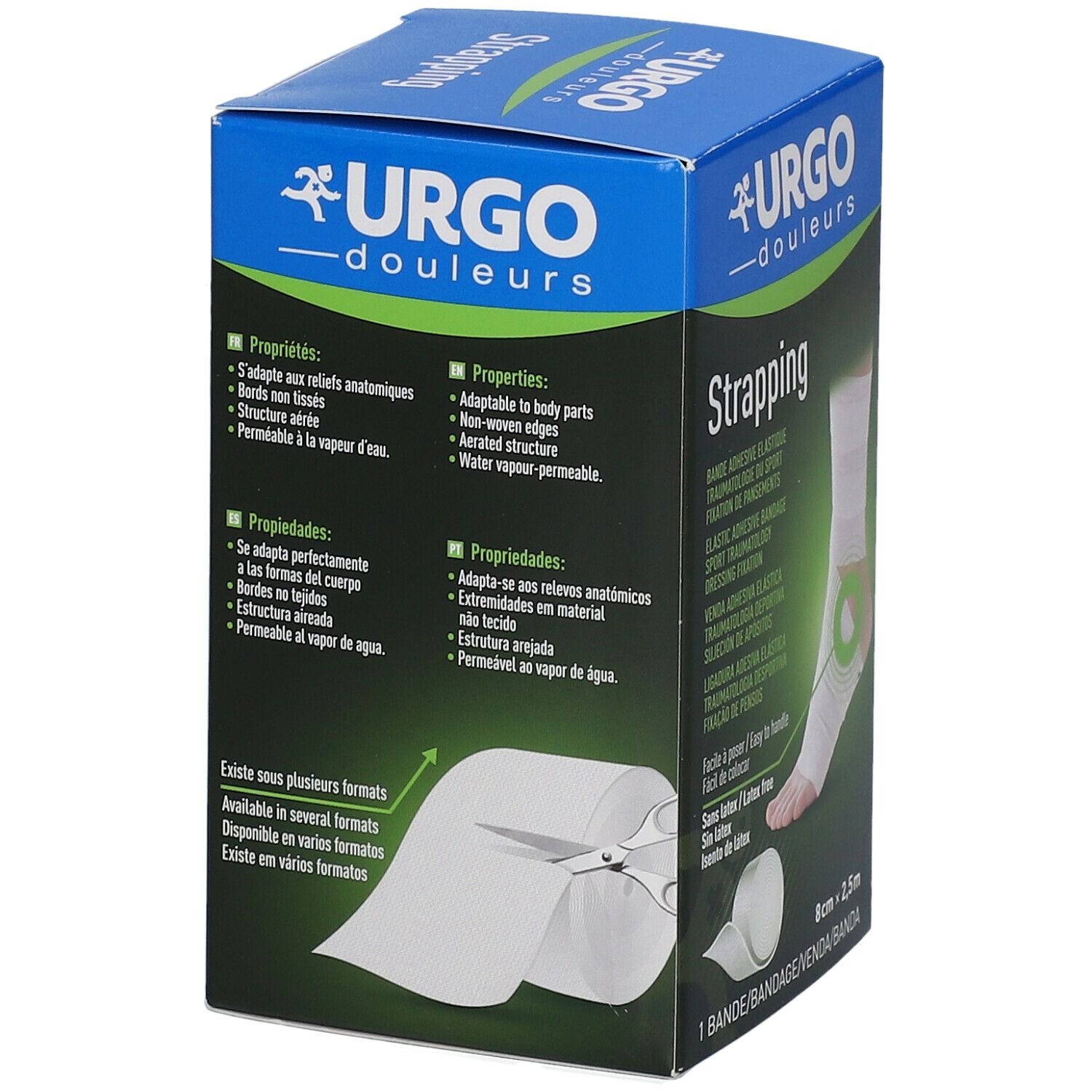 Urgo Urgostrapping bande adhésive de contention 2,5 m x 8 cm 1 pc(s ...