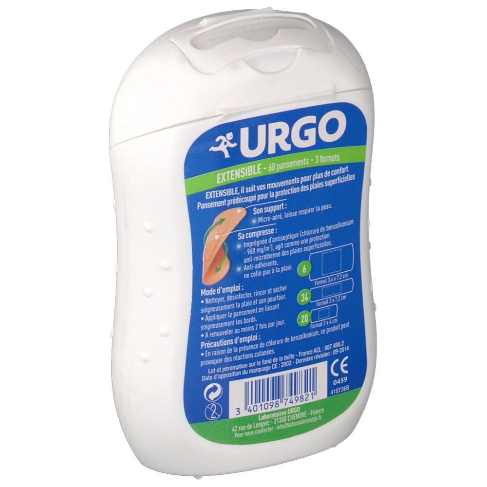URGO Extensible Pansement protecteur 60 pc(s) - Redcare Pharmacie