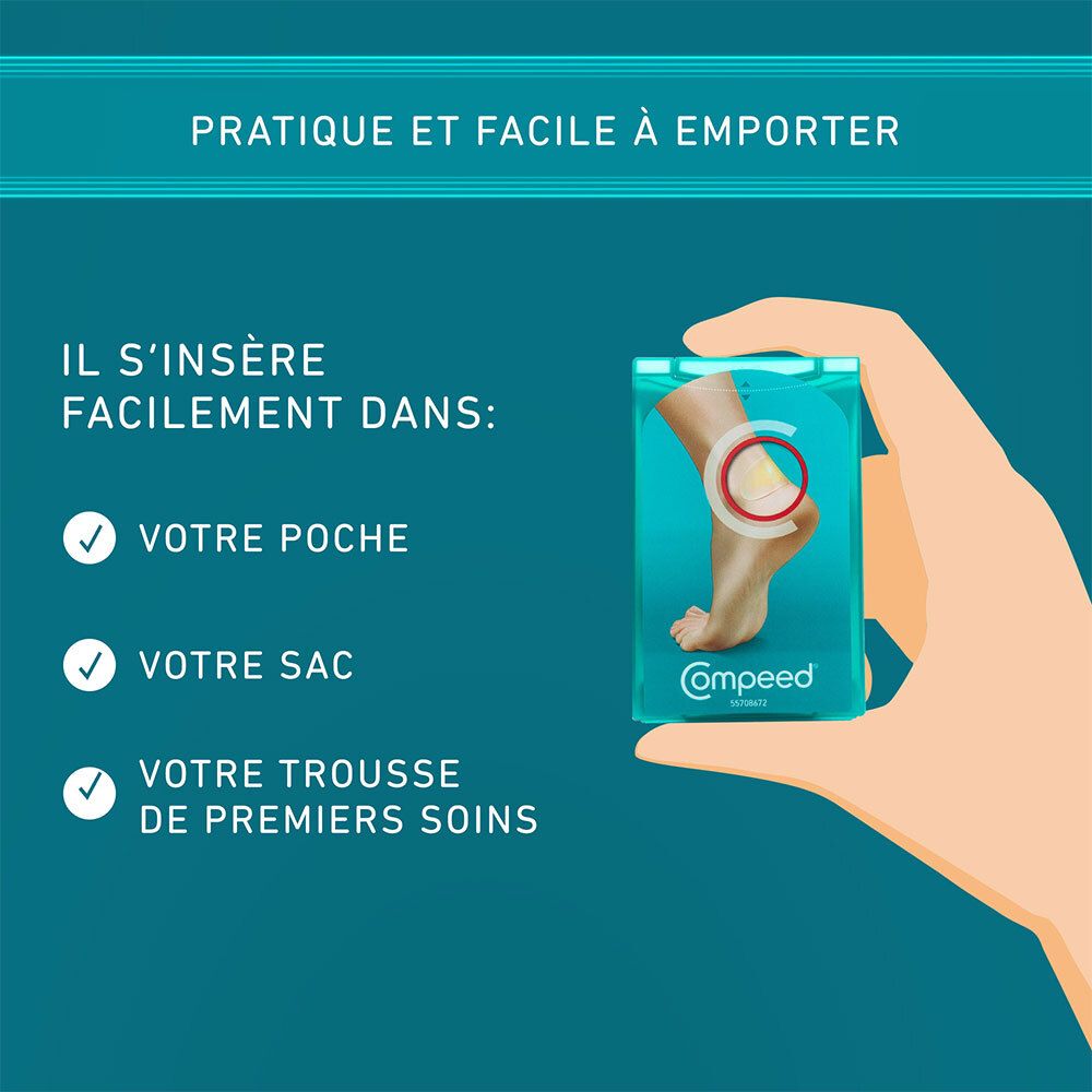 Compeed Pansements Ampoules Moyen Format 5 pc(s) - Redcare Pharmacie