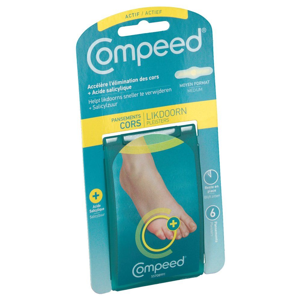 Compeed HCS pansement spécial cors moyen + moyen 2en1 6 pc(s) - Redcare Pharmacie