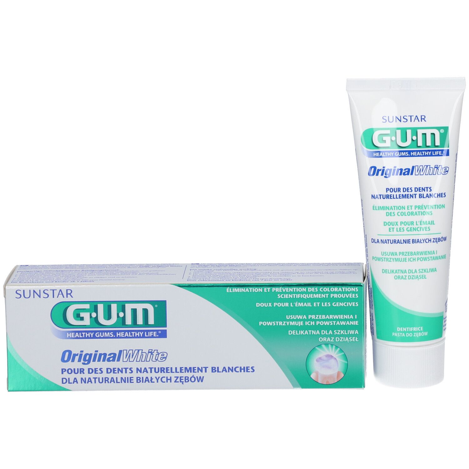 Gum Original white dentifrice 75 ml - Redcare Pharmacie