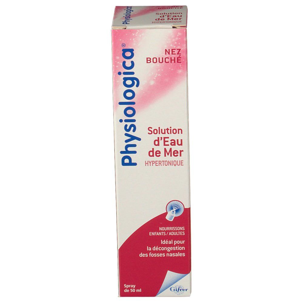 Physiologica® solution nasale hypertonique 50 ml - Redcare Pharmacie