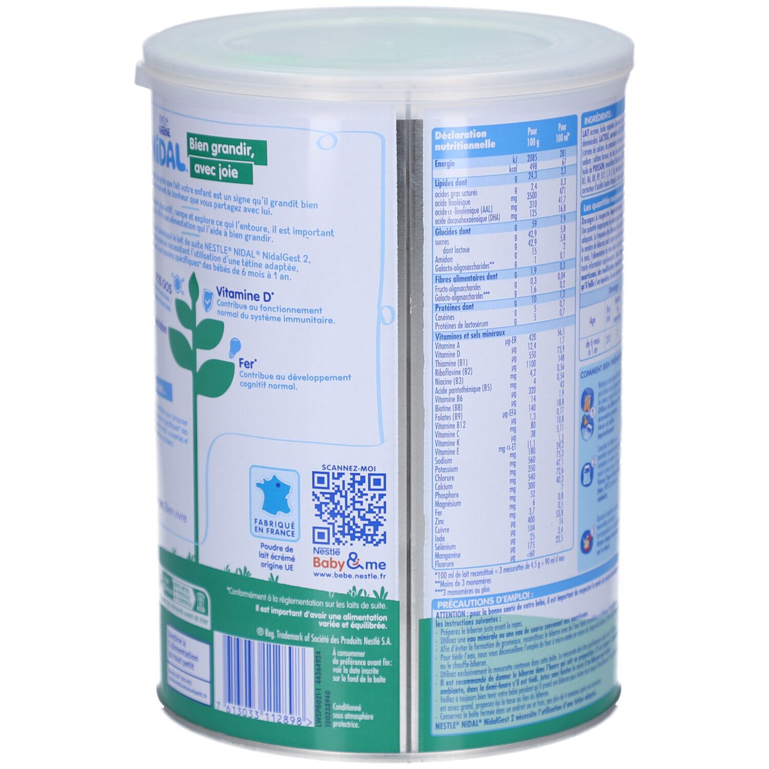 Nestlé® Nidal® Plus 2 800 g - Redcare Pharmacie