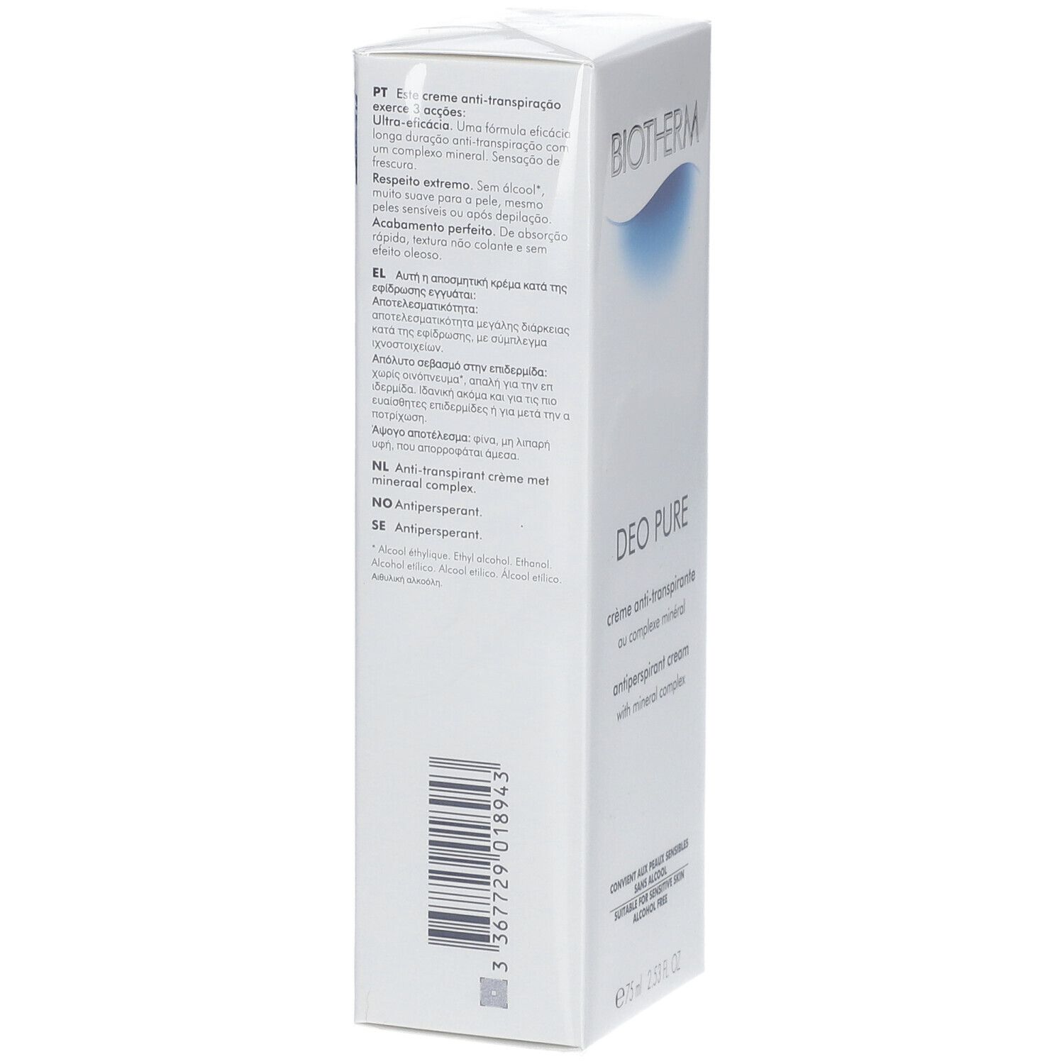 Biotherm Deo Pure - Crème 75 ml - Redcare Pharmacie