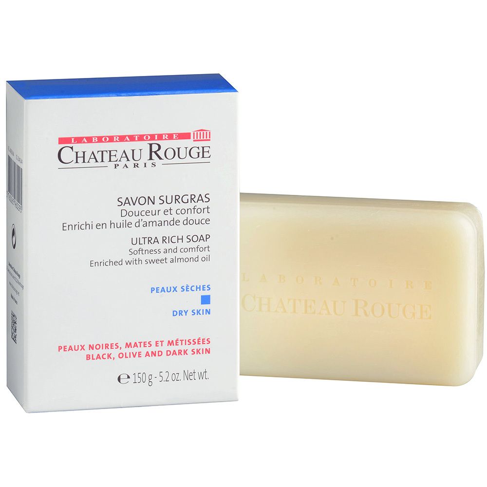Château Rouge SAVON SURGRAS Huile d'Amande Douce 150 g - Redcare Pharmacie