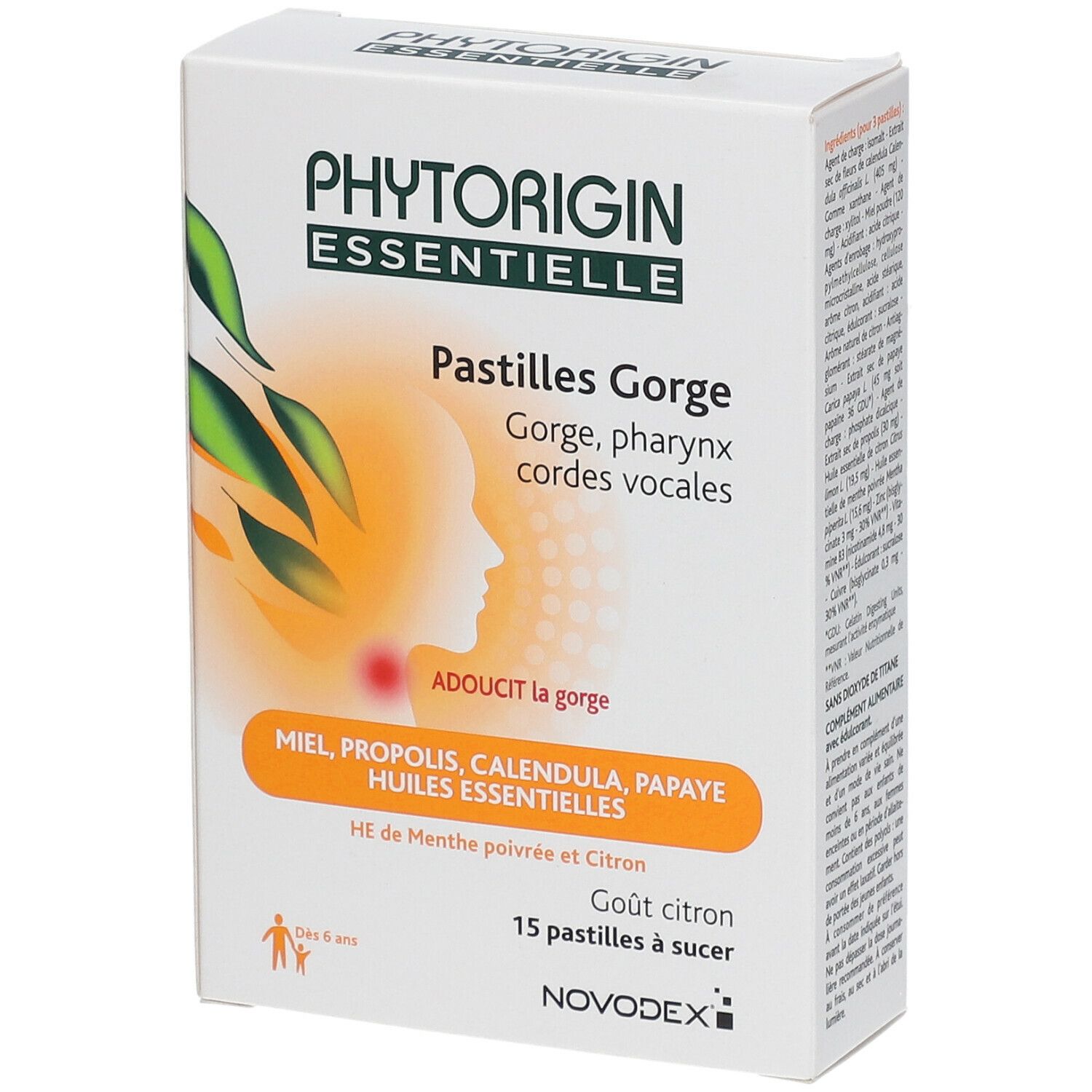 Novodex Phytorigin Essentielle Pastilles Gorge 15 pc(s) - Redcare Pharmacie