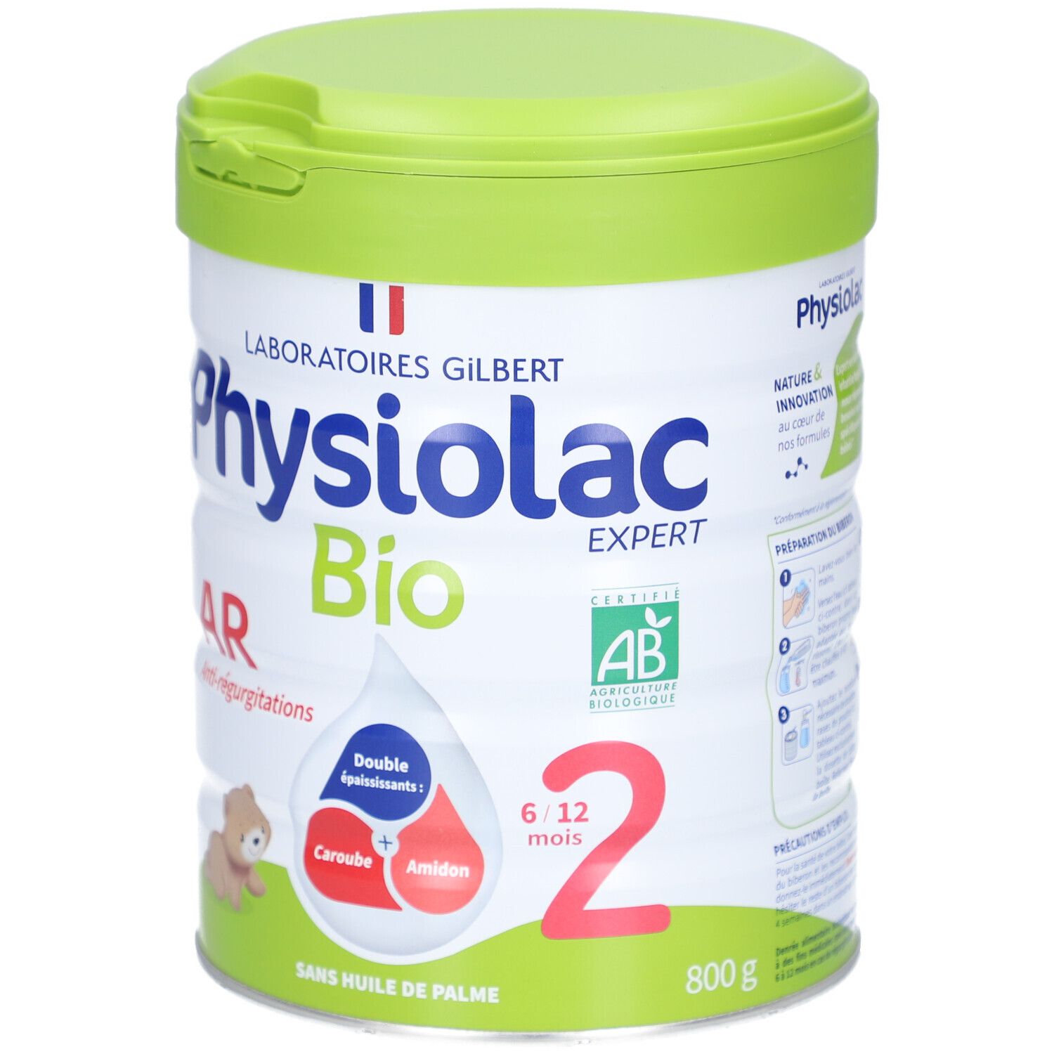 Physiolac Bio AR 2 Lait en poudre anti-régurgitation 800 g - Redcare ...