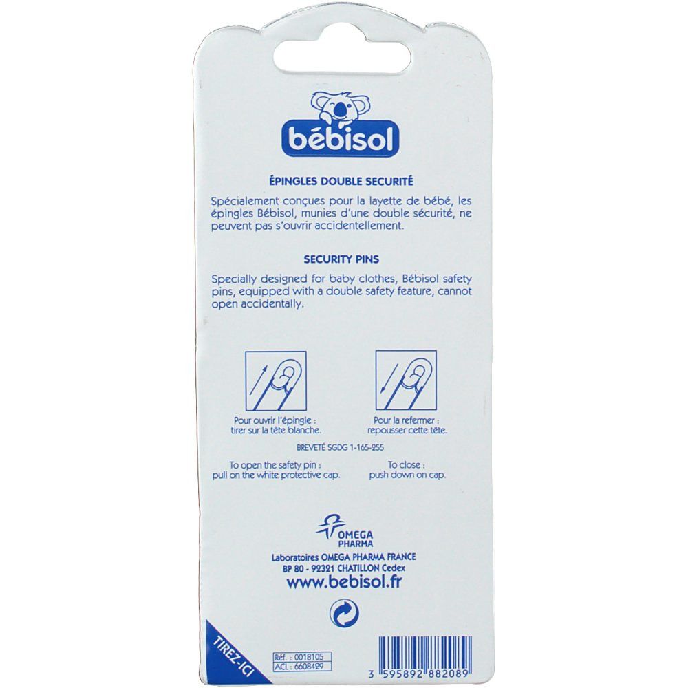 bébisol Épingles double sécurité 6 pc(s) - Redcare Pharmacie