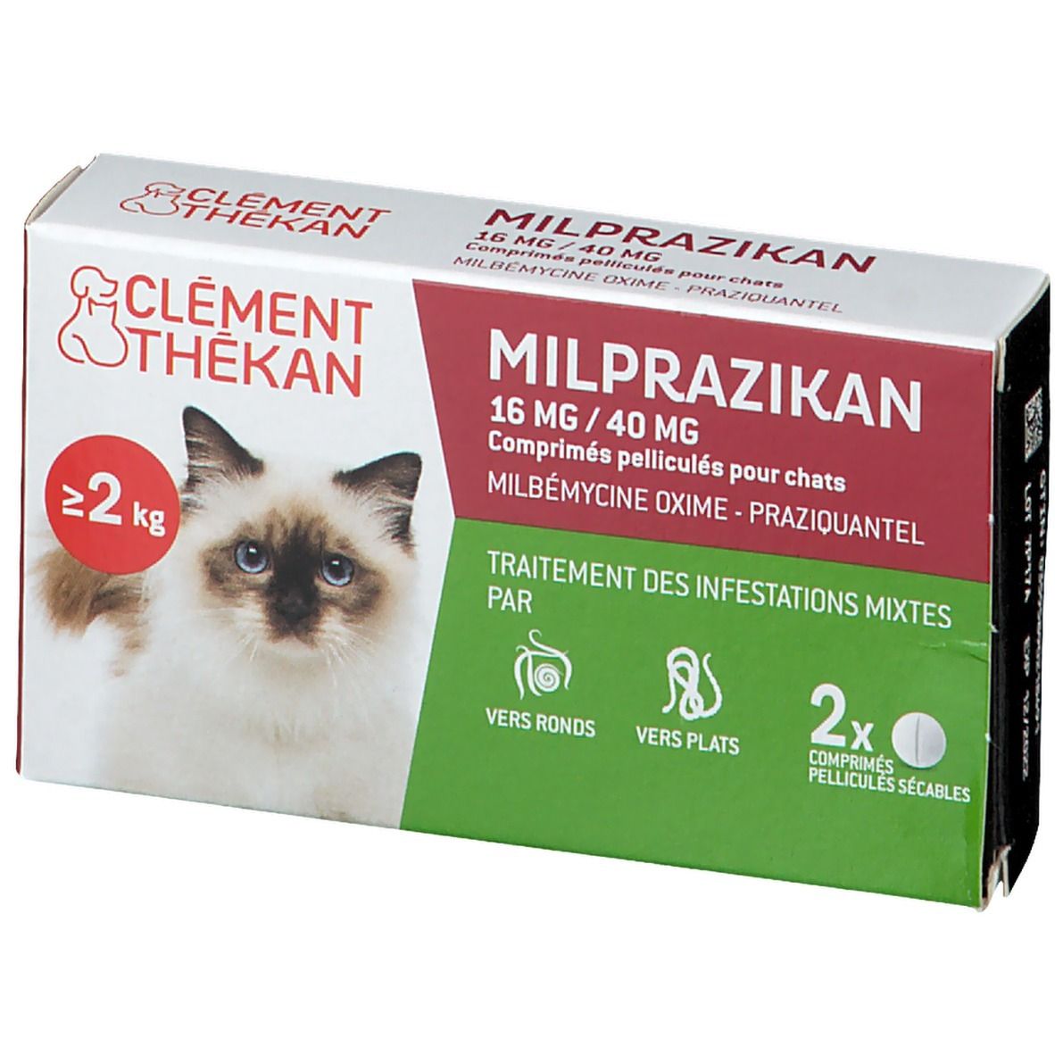 Clement Thekan Milprazikan Traitement Des Vers Plats Et Ronds Chat 2 ...