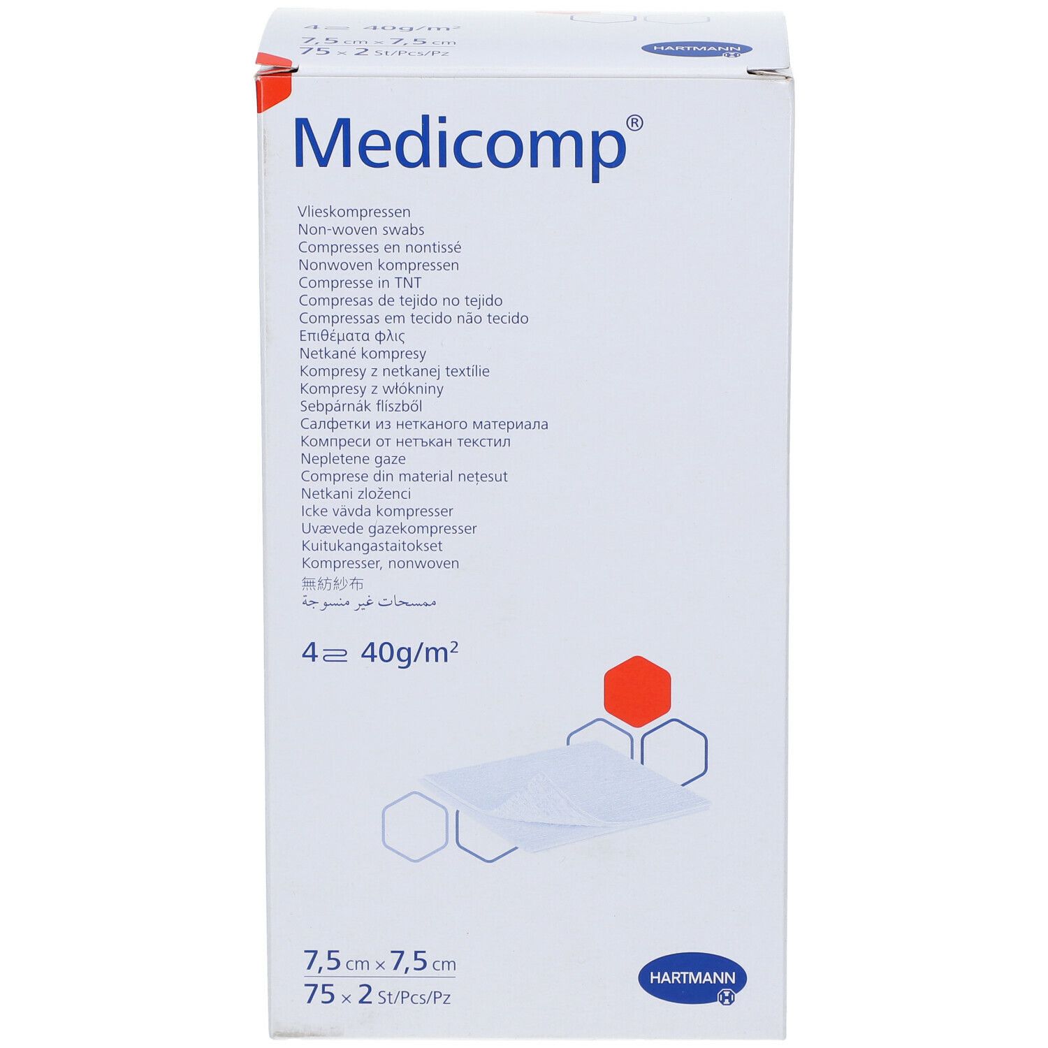 Hartmann Medicomp® 7,5 x 7,5 cm 150 pc(s) - Redcare Pharmacie