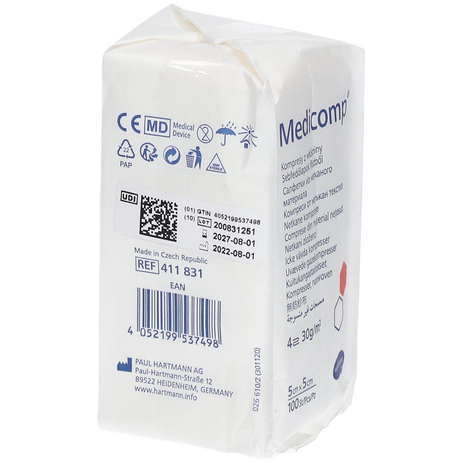 Hartmann Medicomp® 5 x 5 cm 100 pc(s) - Redcare Pharmacie