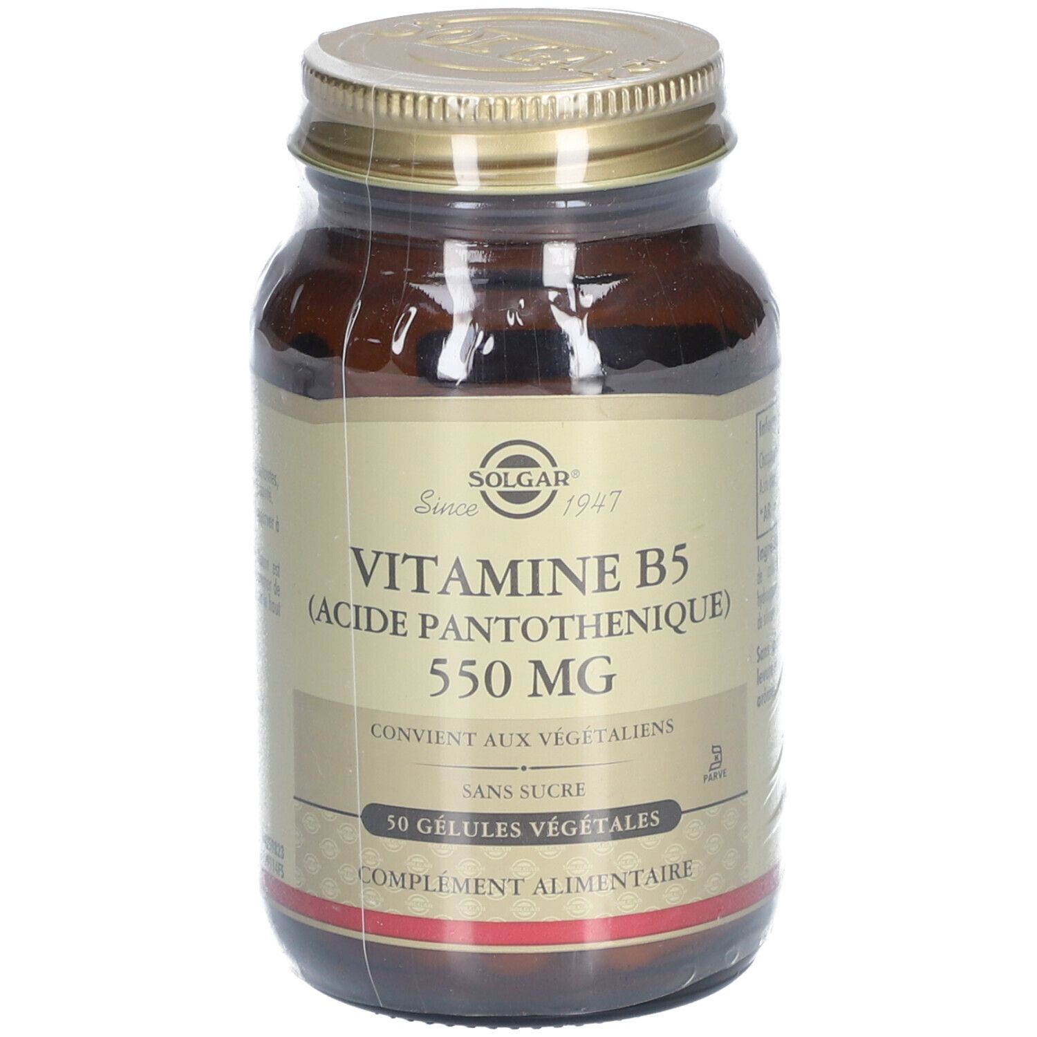 SOLGAR Vitamine B5 - Energie - Fatigue 50 pc(s) - Redcare Pharmacie
