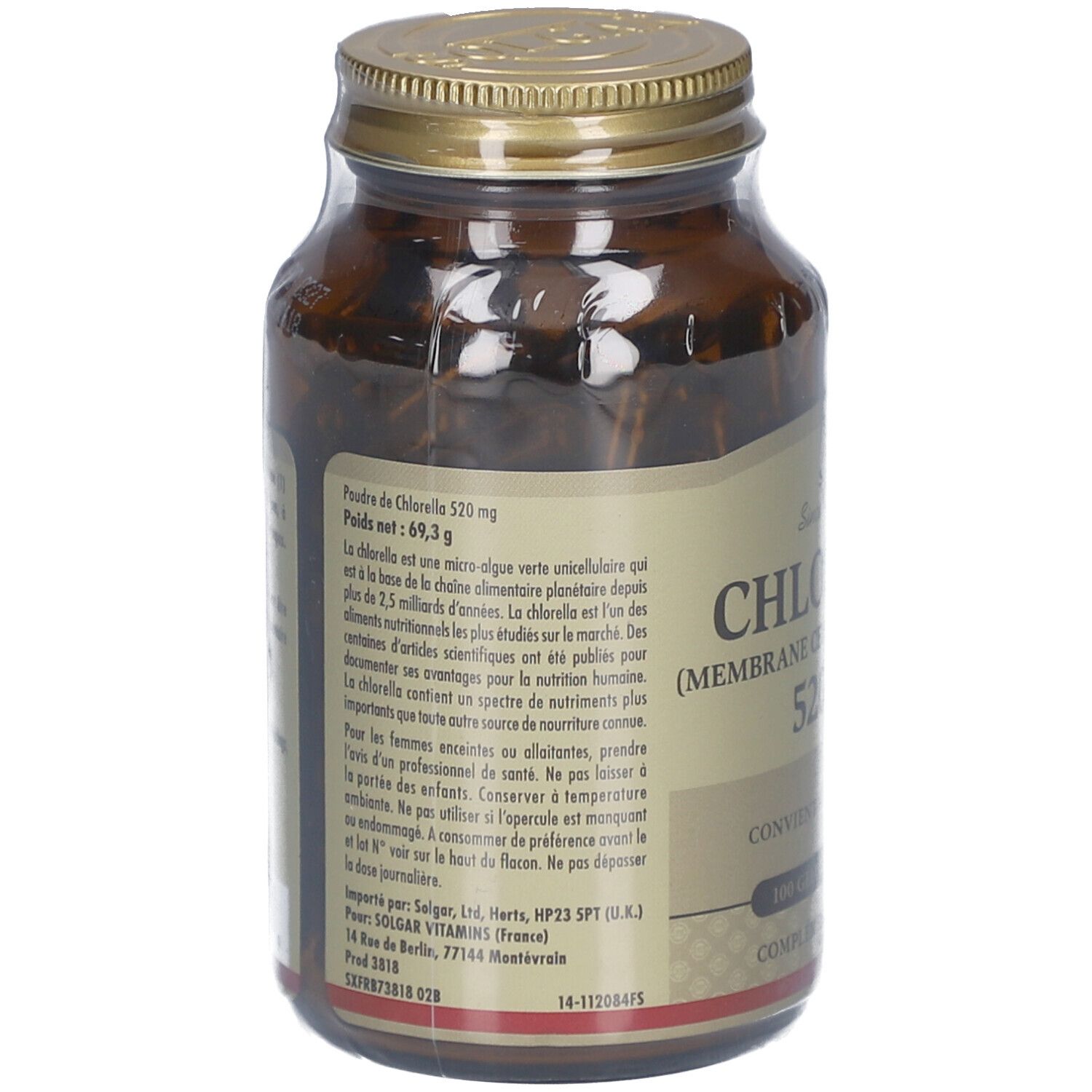 SOLGAR Chlorella - Detox - Elimination des toxines 100 pc(s) - Redcare ...