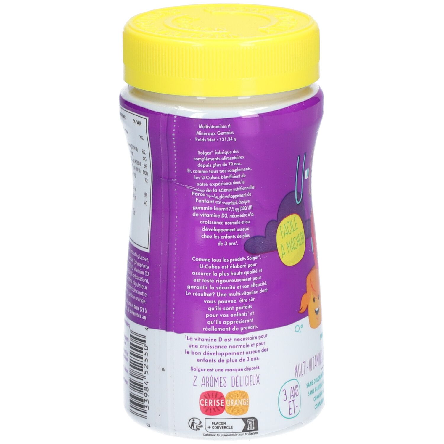 SOLGAR U-Cubes Vitamines et Minéraux - Enfants - Défenses immunitaires ...