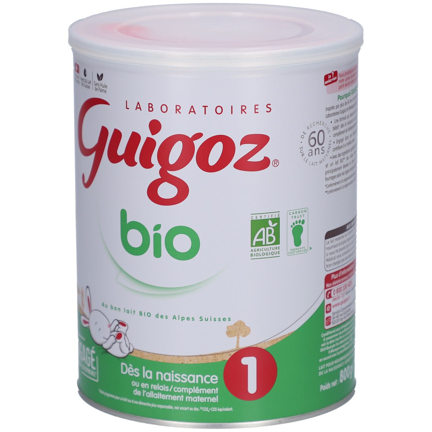 GUIGOZ® BIO Lait 1er âge 800 g - Redcare Pharmacie