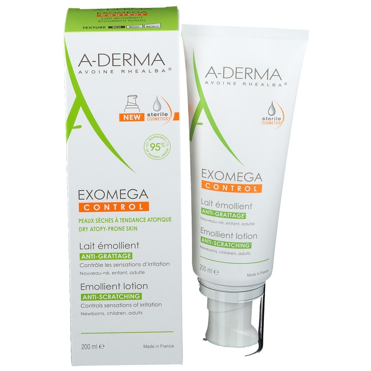 A-DERMA EXOMEGA CONTROL Lait émollient 200 ml - Redcare Pharmacie