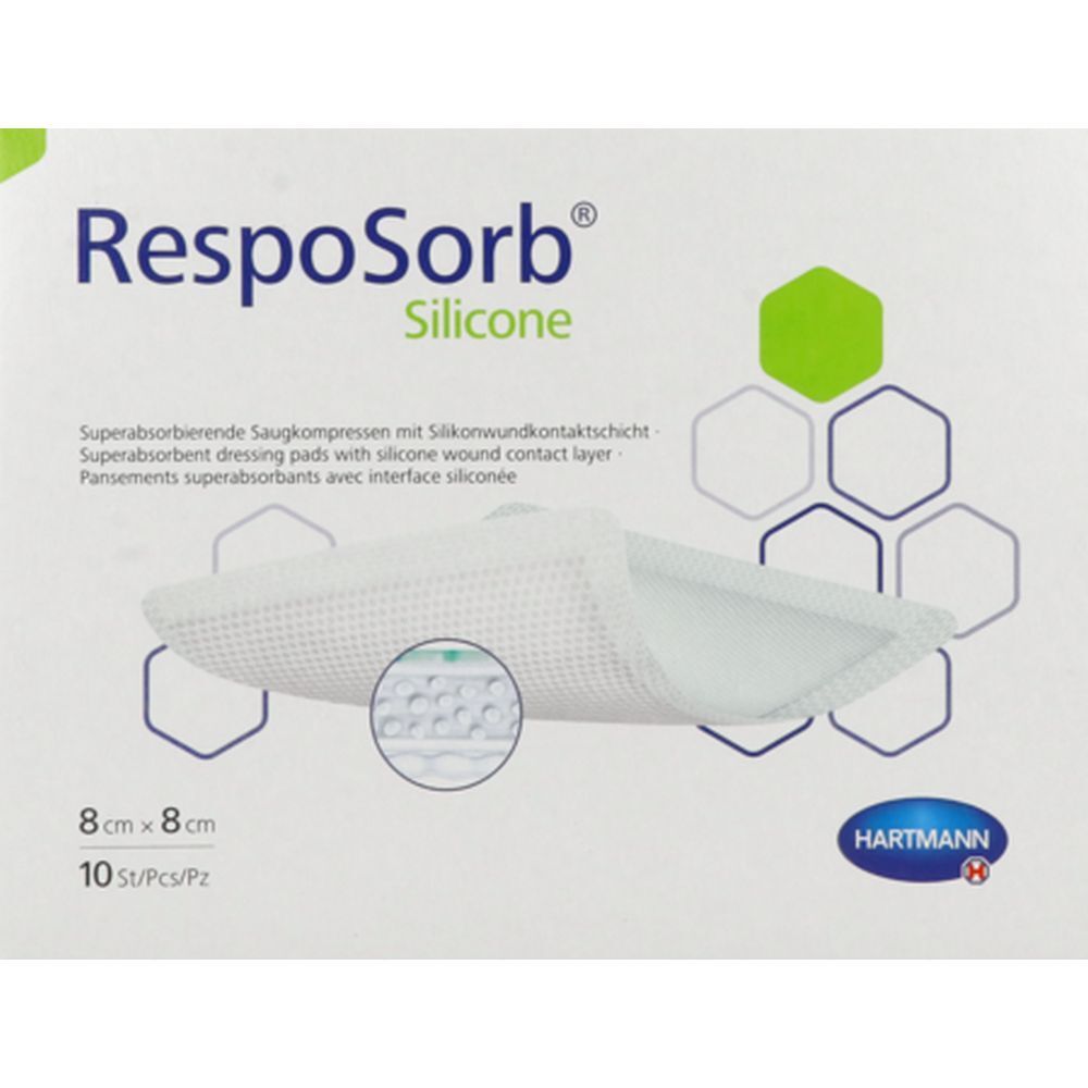 Hartmann RespoSorb® Silicone 8 x 8 cm - Redcare Pharmacie