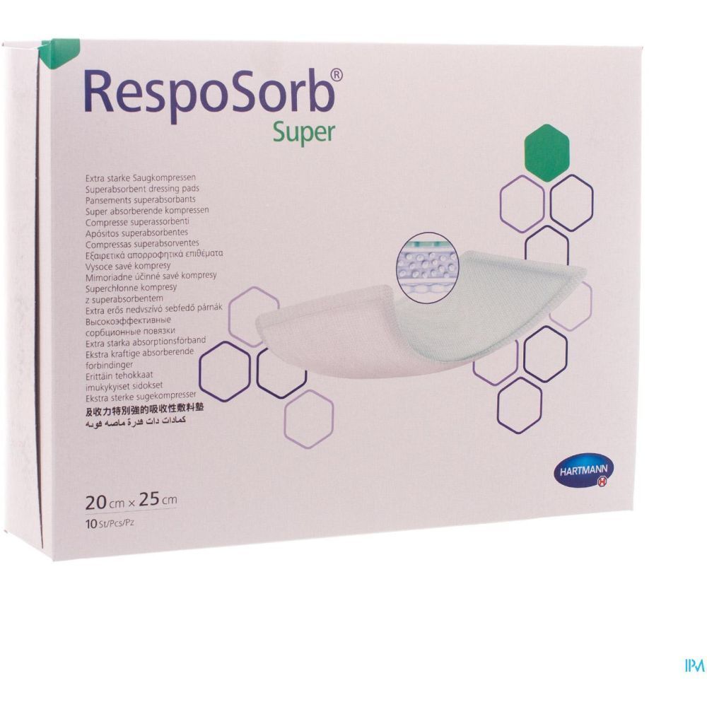 Hartmann RespoSorb® Super Pansement superabsorbant 20 x 25 cm 10 pc(s ...