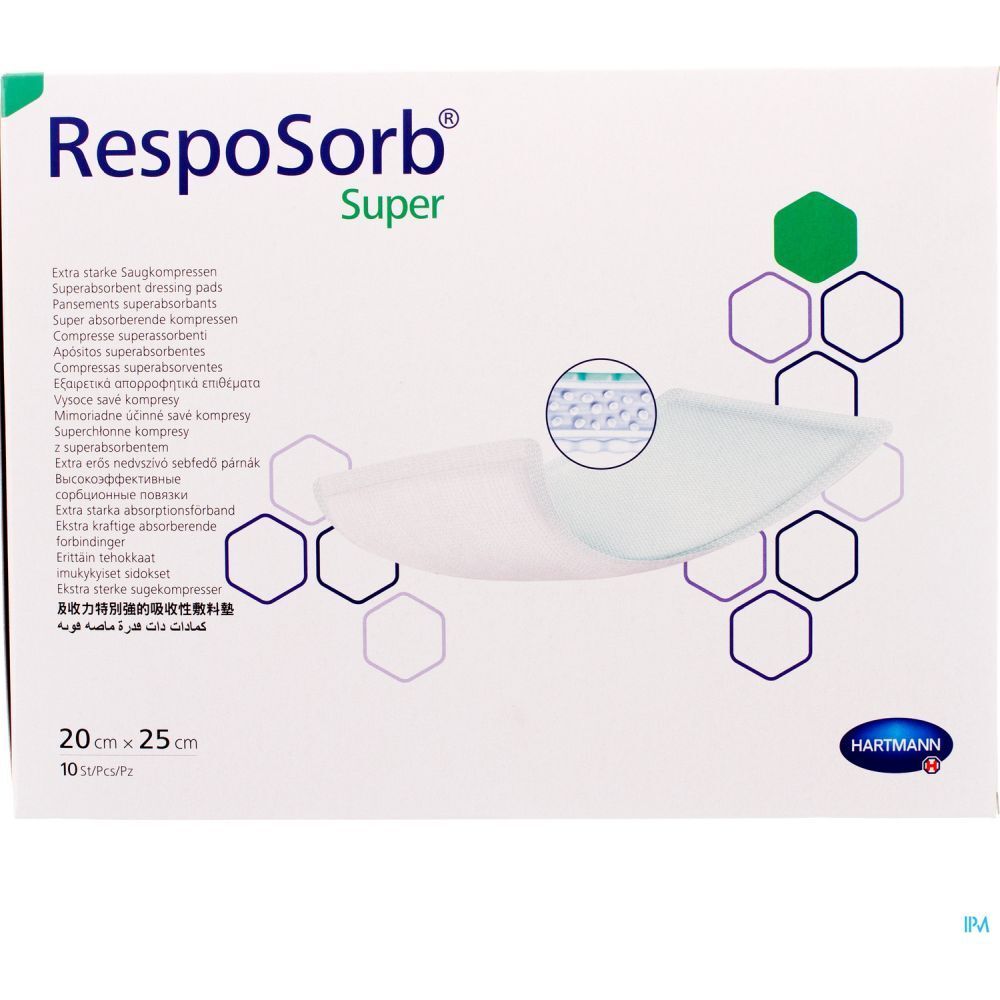Hartmann RespoSorb® Super Pansement superabsorbant 20 x 25 cm 10 pc(s ...
