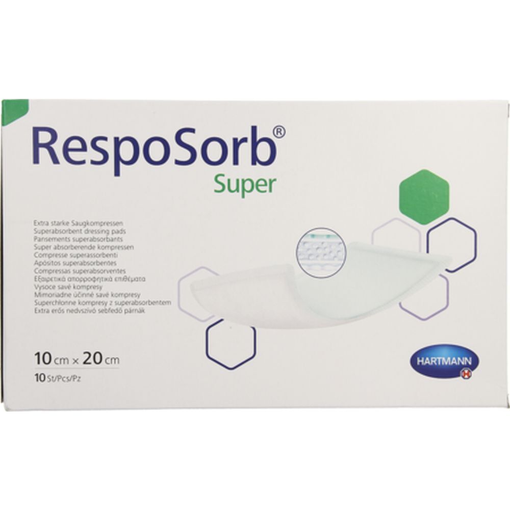 Hartmann RespoSorb® Super Pansement superabsorbant 10 x 20 cm 10 pc(s ...