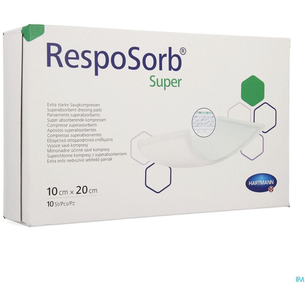 Hartmann RespoSorb® Super Pansement superabsorbant 10 x 20 cm 10 pc(s ...