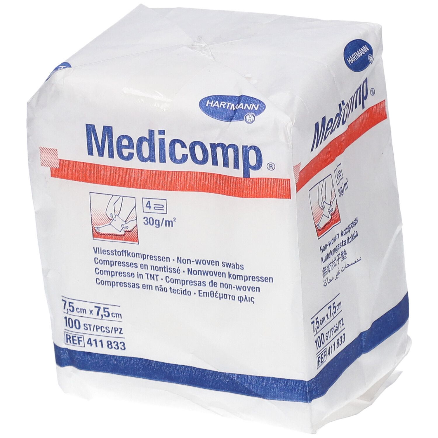 Hartmann Medicomp® 7,5 x 7,5 cm 100 pc(s) - Redcare Pharmacie