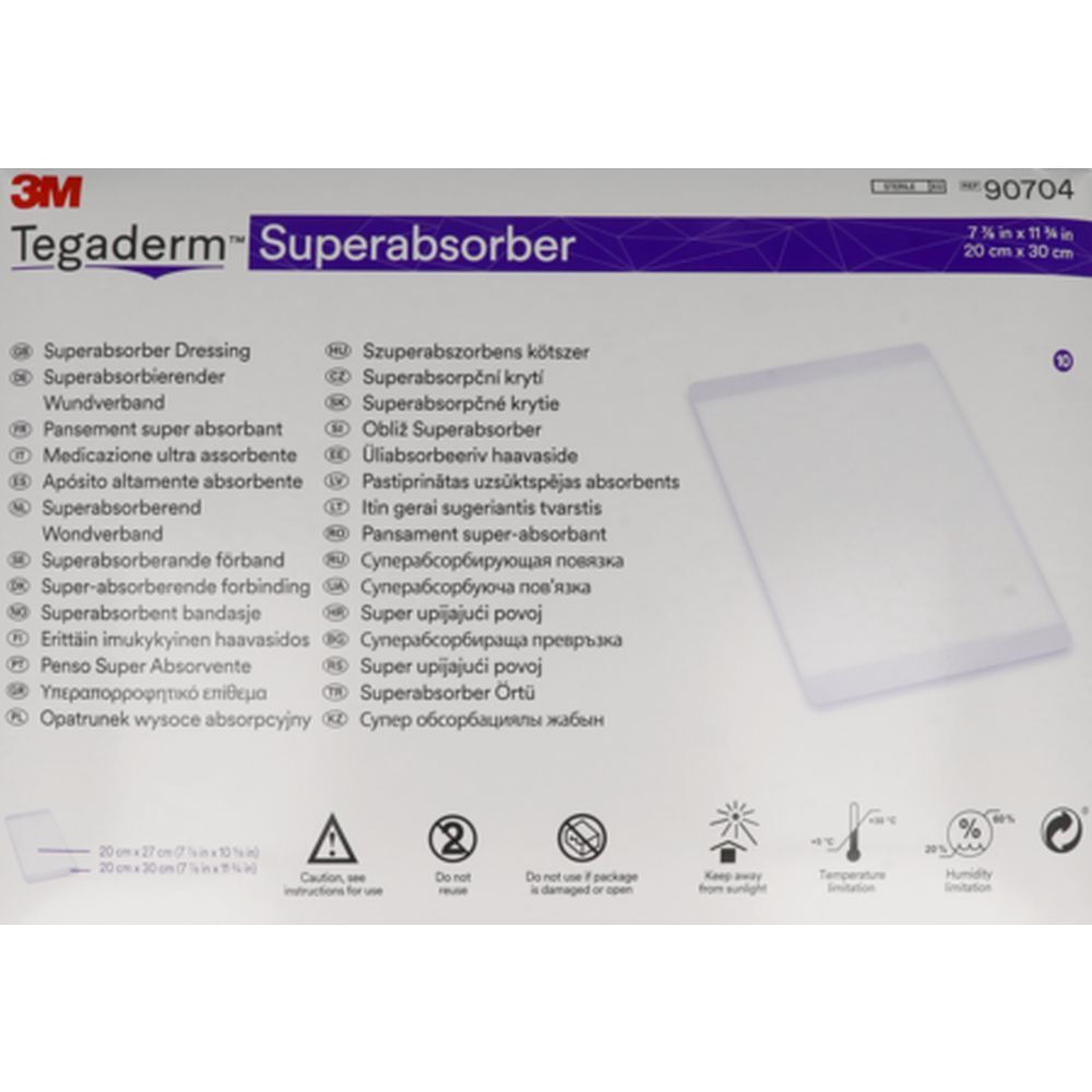 Tegaderm Superabsorber 20 x 30 cm 10 pc(s) - Redcare Pharmacie