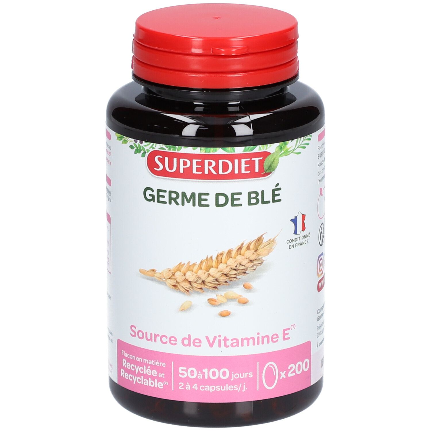 SUPER DIET Germe de blé 200 pc(s) - Redcare Pharmacie
