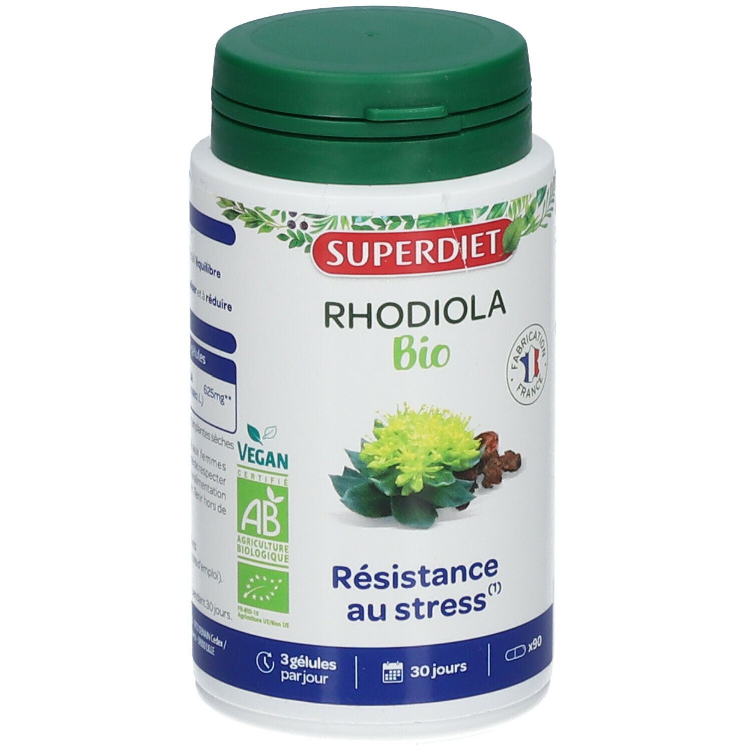 SUPERDIET Rhodiola Bio 90 pc(s) - Redcare Pharmacie
