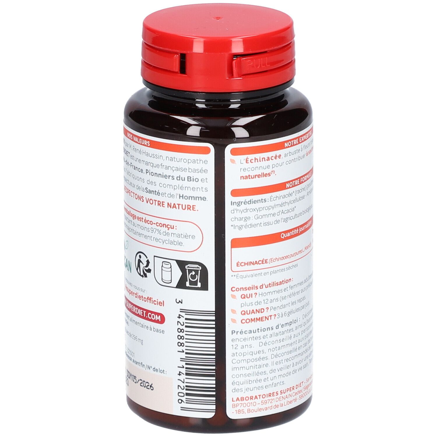 SUPER DIET Echinacée Bio Gélule 90 pc(s) - Redcare Pharmacie