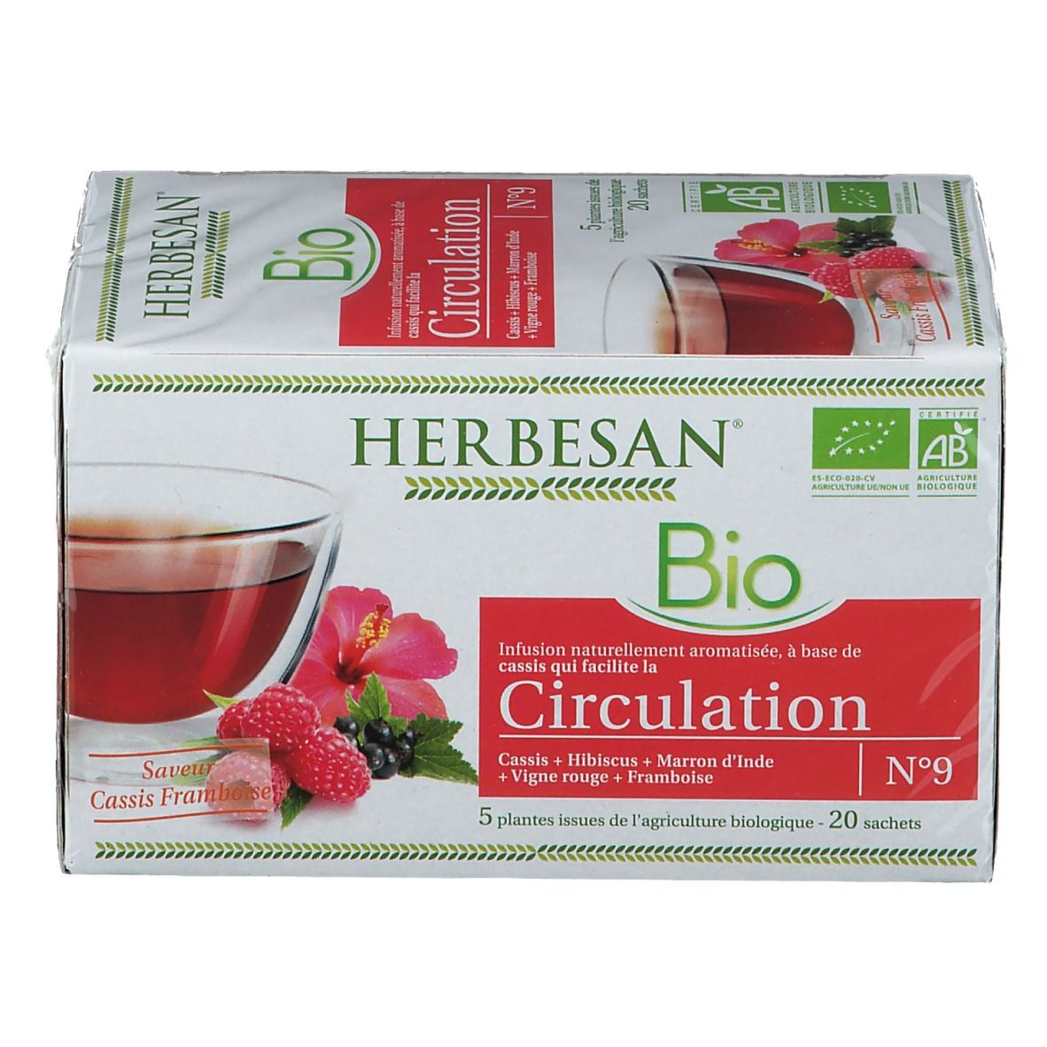 Herbesan® Infusion Cassis – Circulation Bio N° 9 20 pc(s) - Redcare Pharmacie