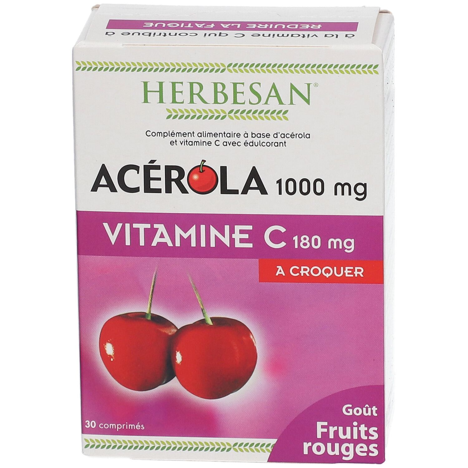 HERBESAN® Acérola Vitamine C – Goût Fruits Rouges 30 pc(s) - Redcare ...