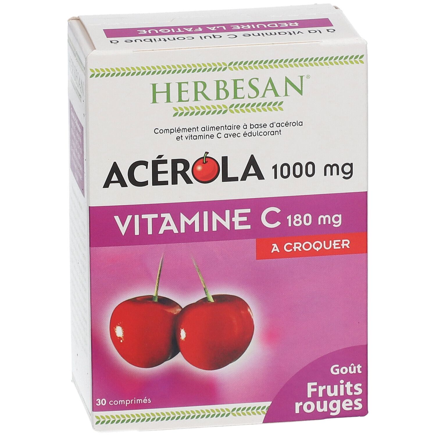 HERBESAN® Acérola Vitamine C – Goût Fruits Rouges 30 pc(s) - Redcare ...
