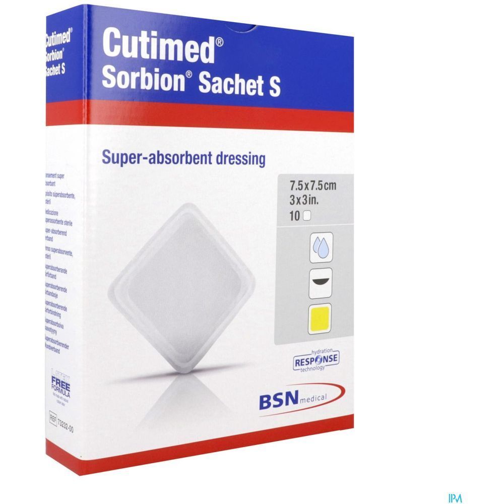 Cutimed® Sorbion® Sachet S 7,5 x 7,5 cm 10 pc(s) - Redcare Pharmacie