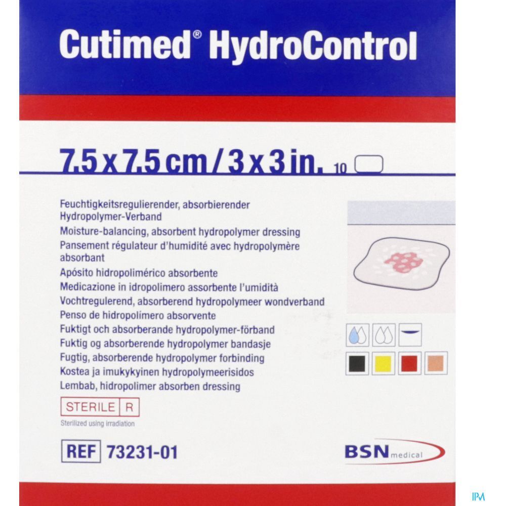 Cutimed® HydroControl 7,5 cm x 7,5 cm 10 pc(s) - Redcare Pharmacie