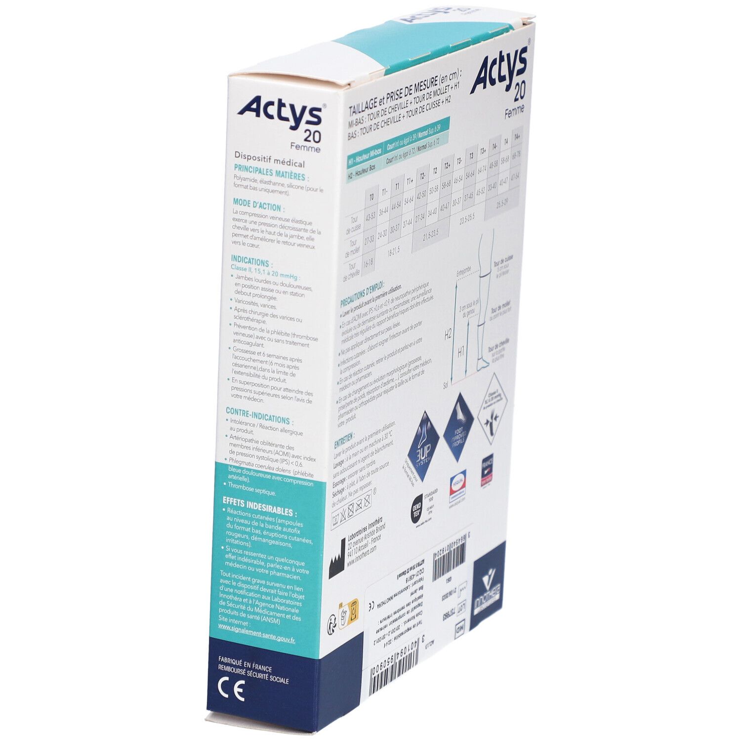 Actys Mi-bas médical de compression, classe 2, femme - Redcare Pharmacie