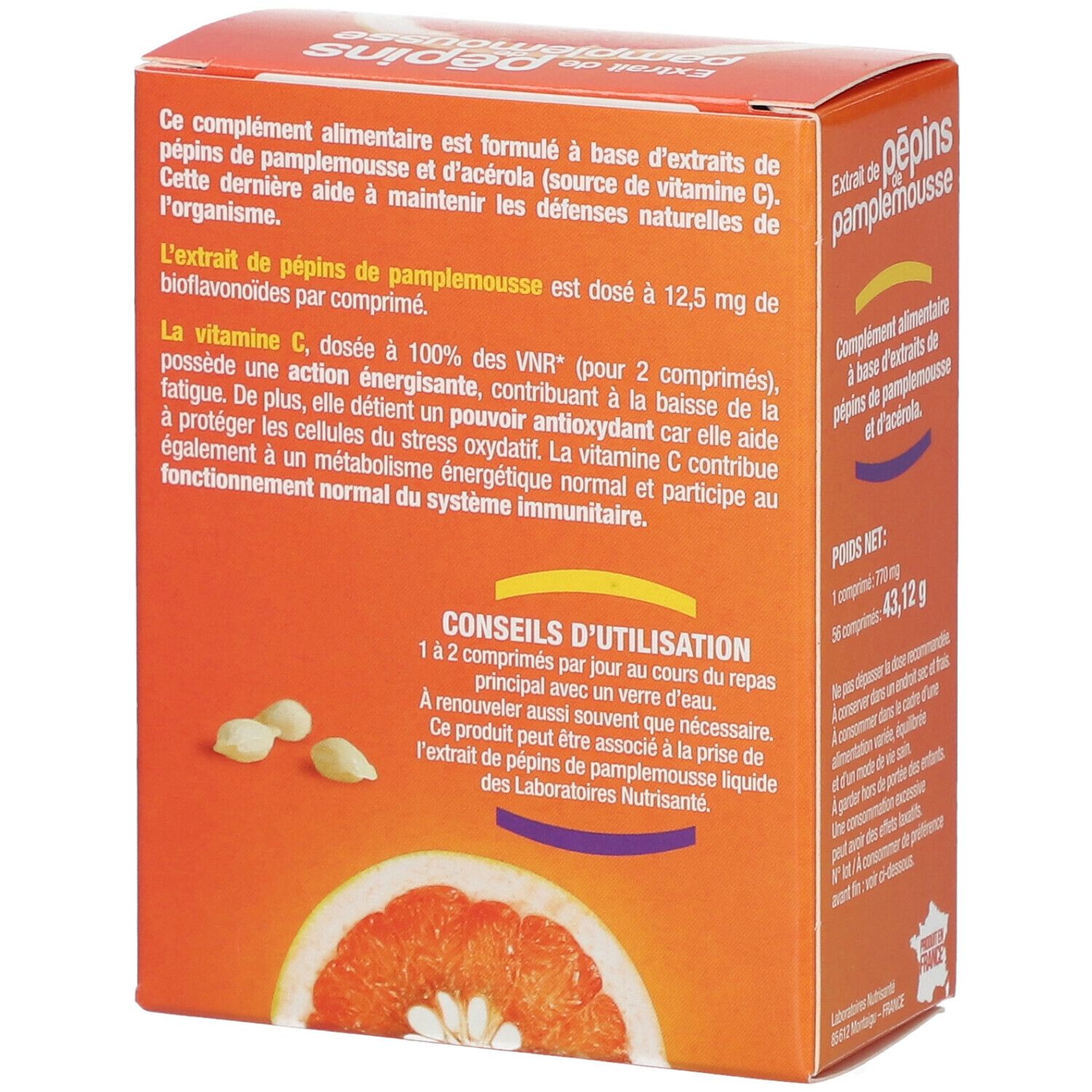 Nutrisanté EXTRAIT DE PÉPINS DE PAMPLEMOUSSE 56 pc(s) - Redcare Pharmacie
