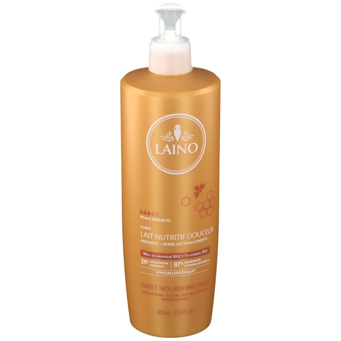 LAINO Lait Nutritif Douceur Corps 400 ml - Redcare Pharmacie