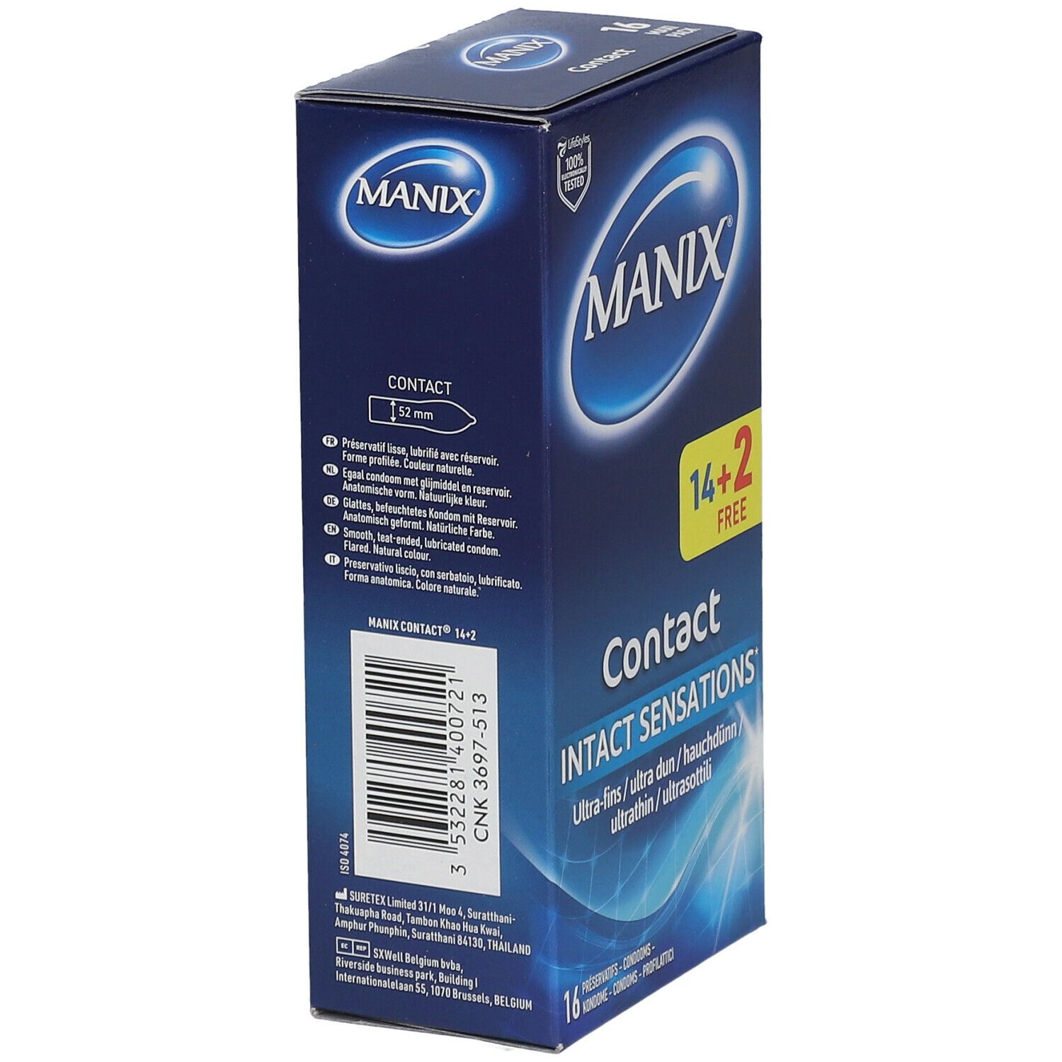 MANIX® Contact Sensations intactes 16 pc(s) - Redcare Pharmacie