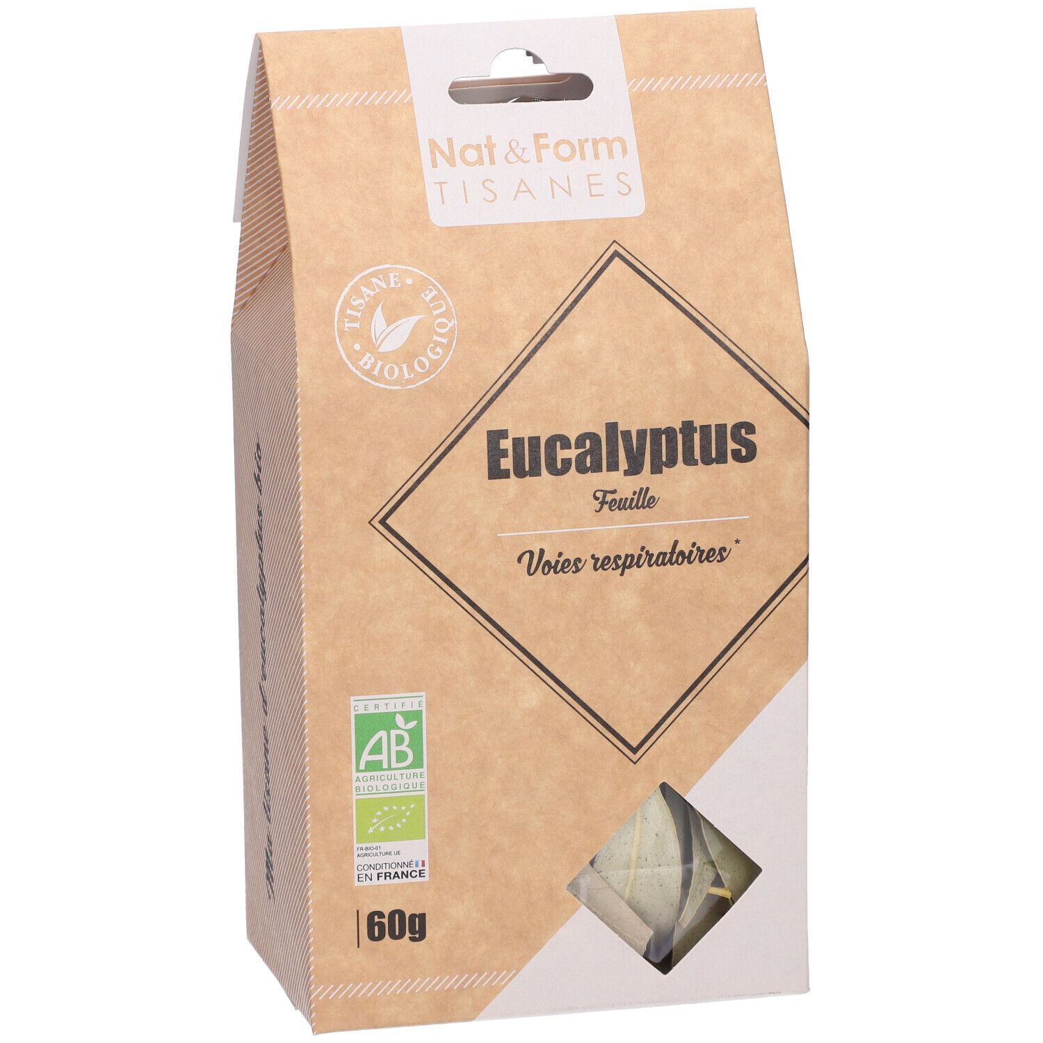 Nat&Form Tisane Eucalyptus bio 60 g - Redcare Pharmacie