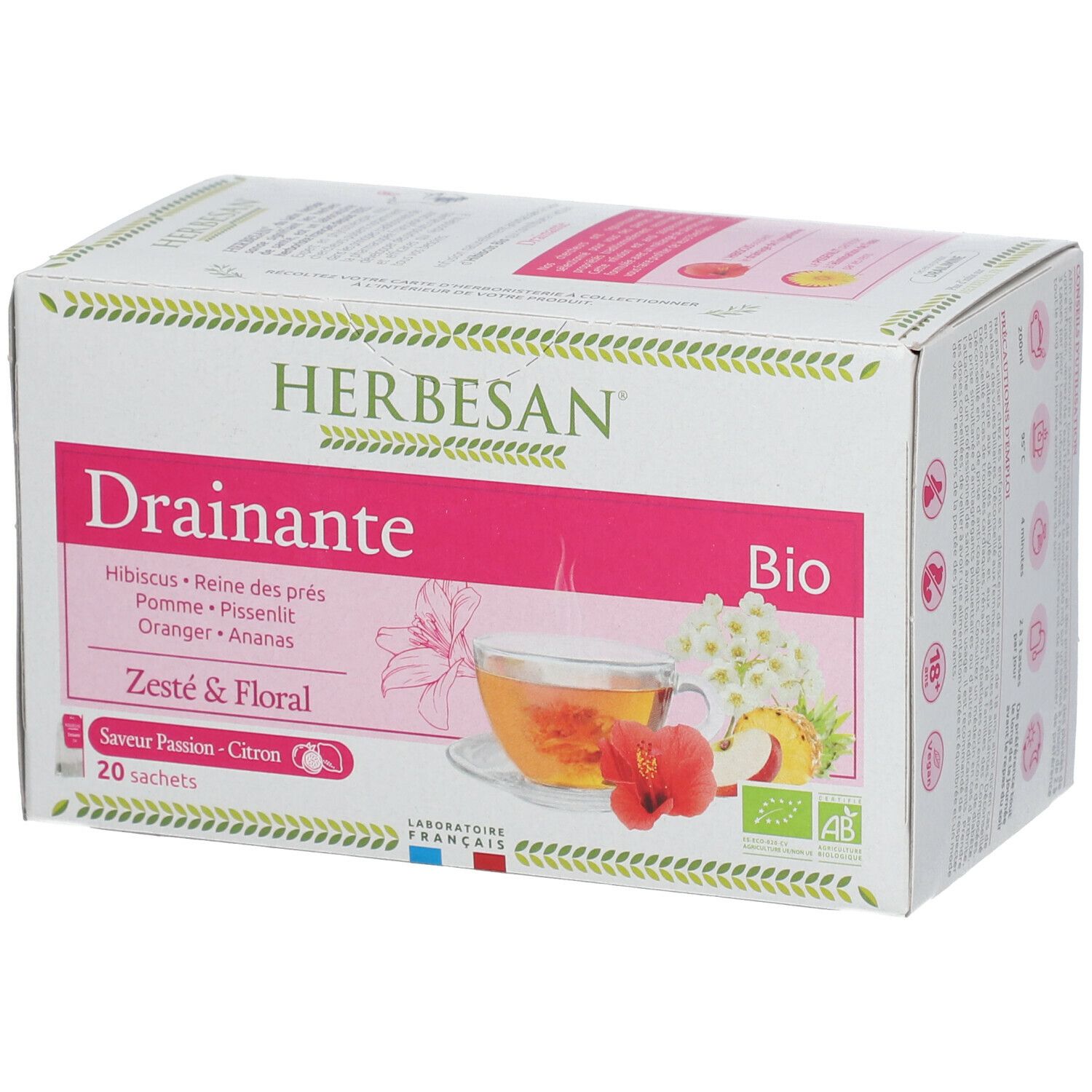 Herbesan® Infusion Bio Drainante N° 5 20 pc(s) - Redcare Pharmacie