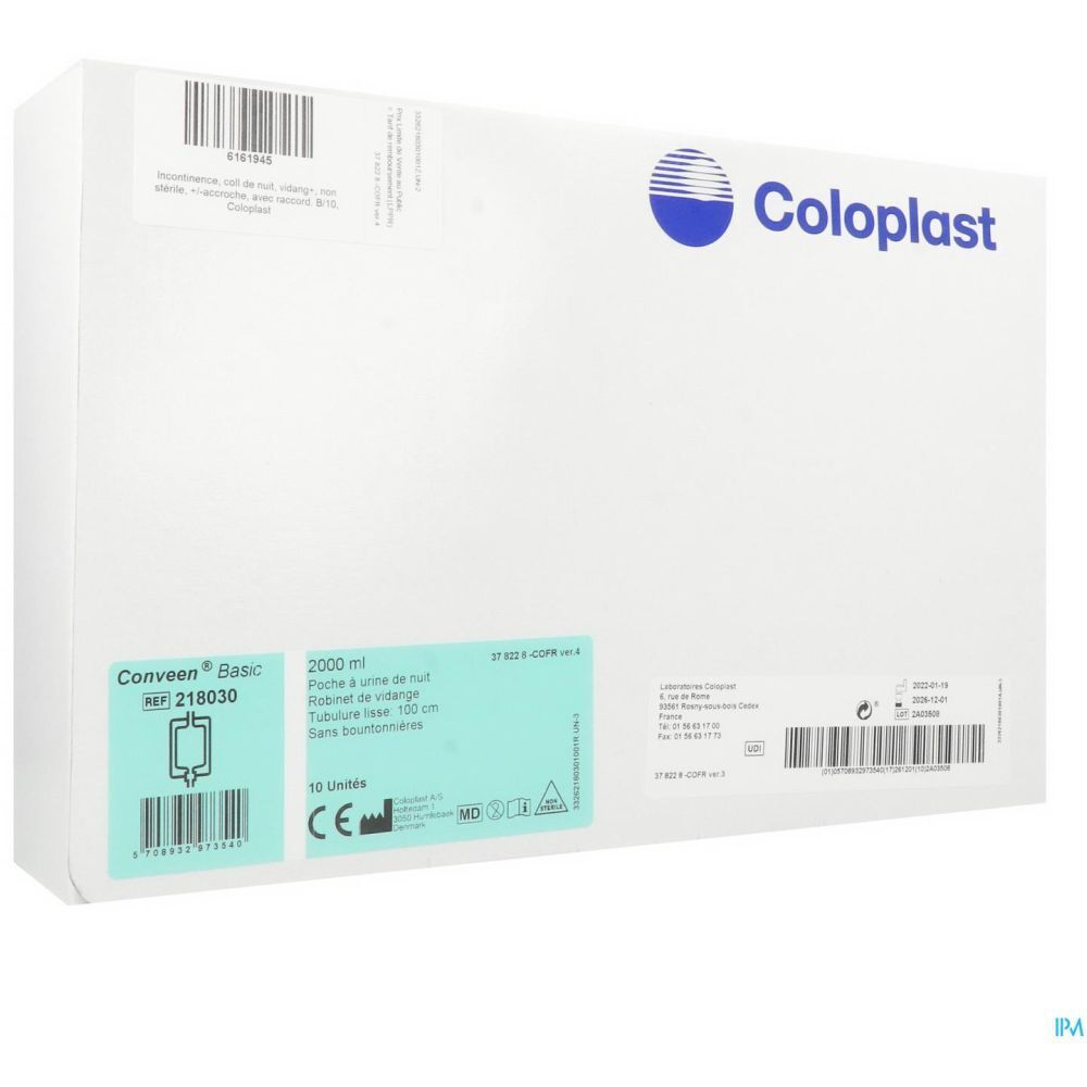 CONVEEN BASIC - Poche de recueil urinaire, vidangeable de nuit, non ...