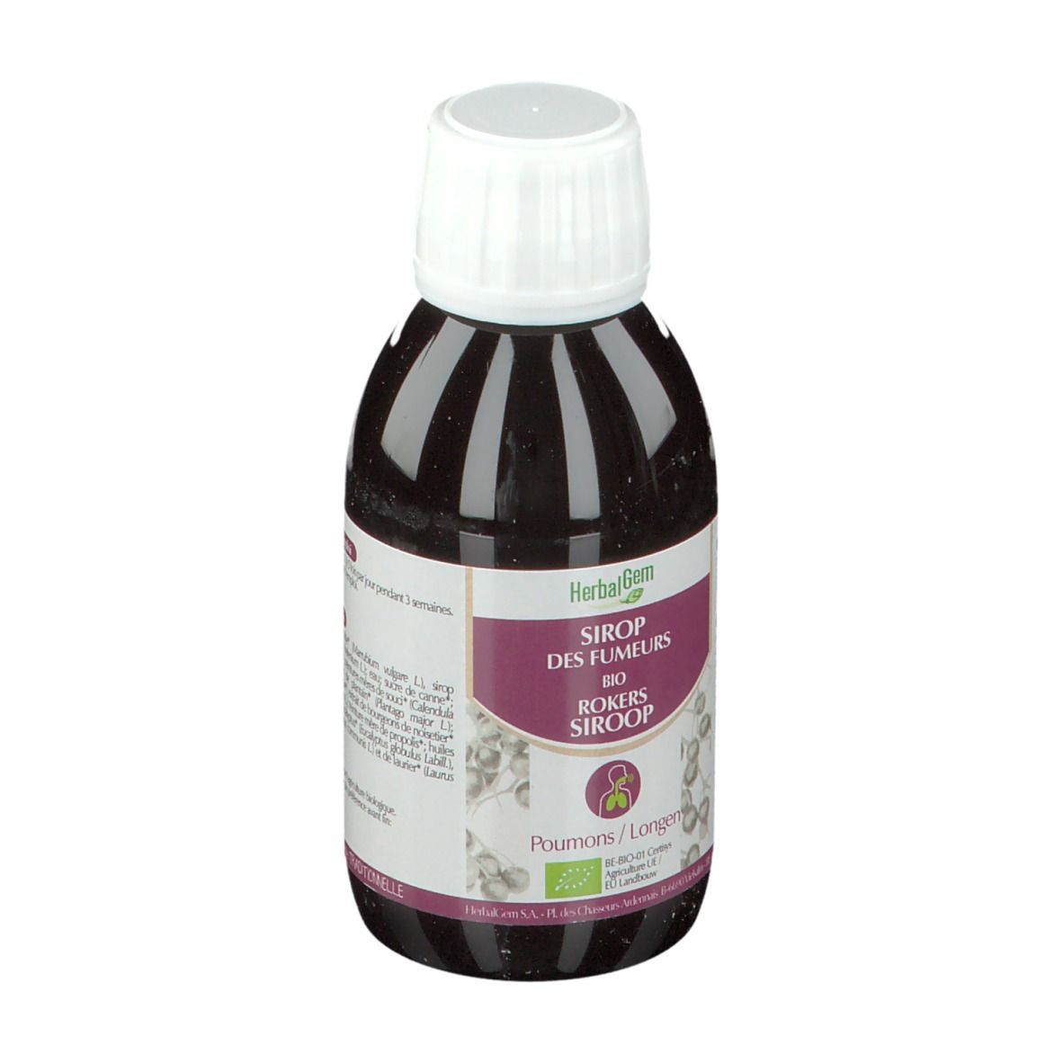 HerbalGem Sirop des Fumeurs Bio 150 ml - Redcare Pharmacie