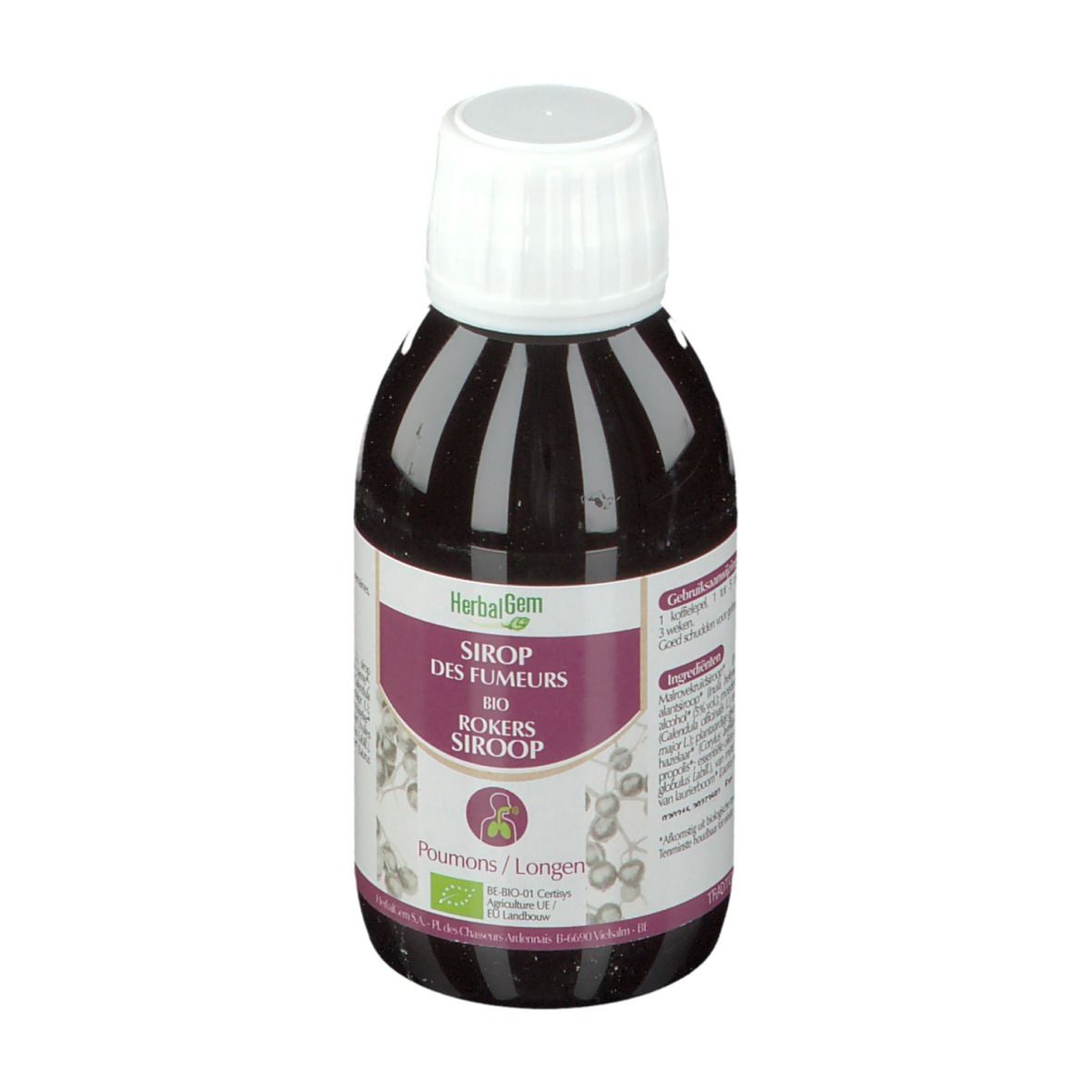 HerbalGem Sirop des Fumeurs Bio 150 ml - Redcare Pharmacie