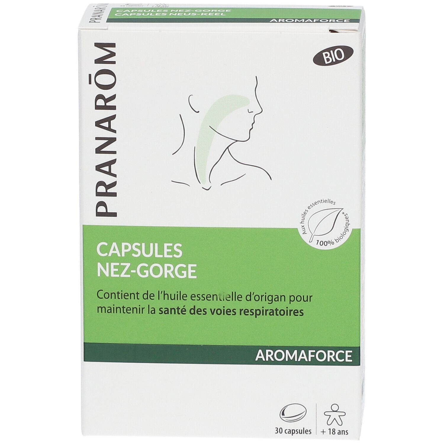 Pranarôm AROMAFORCE Capsules Nez-Gorge 30 pc(s) - Redcare Pharmacie