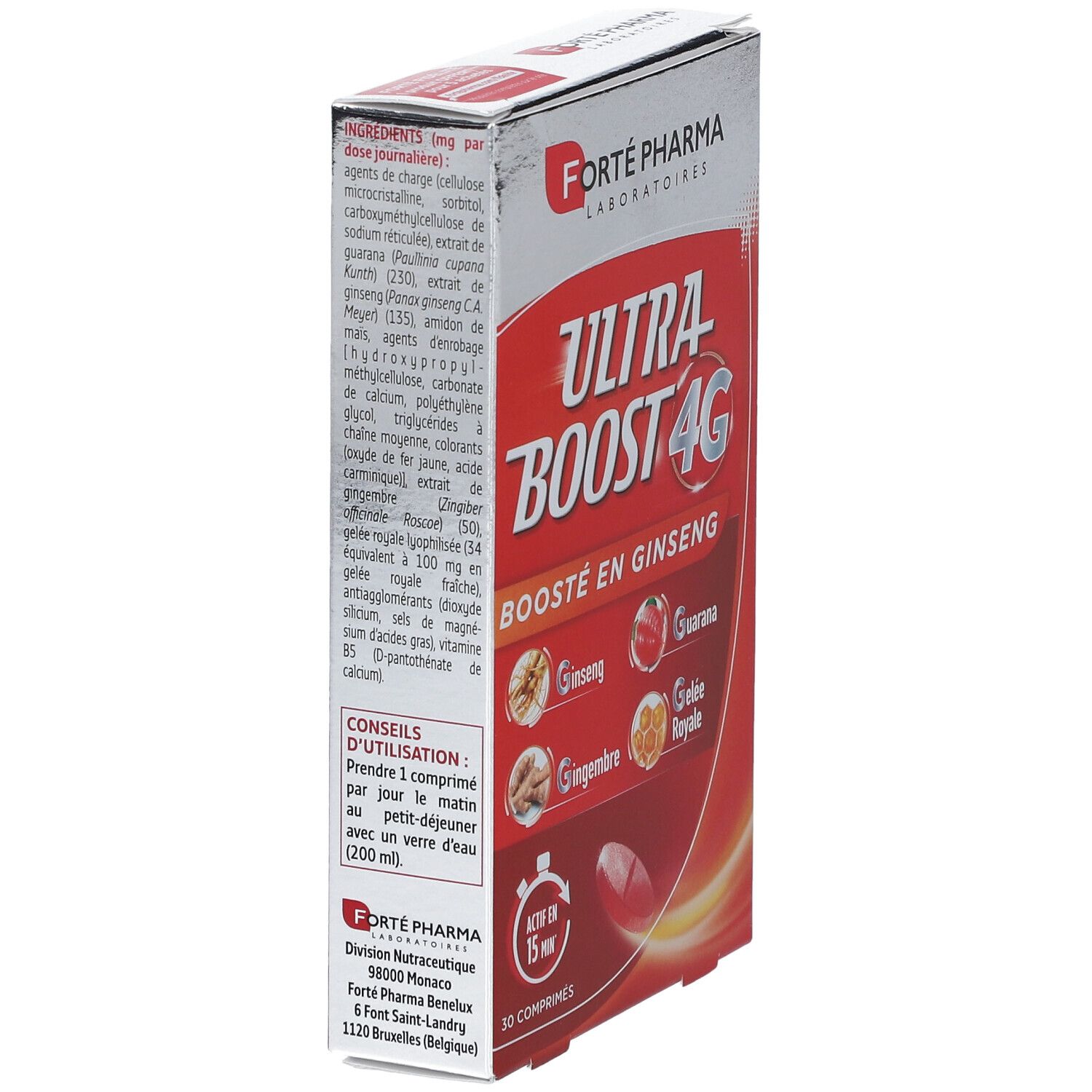 Forté Pharma Vitalité Ultra Boost 4G Ginseng Comprimé 30 pc(s ...