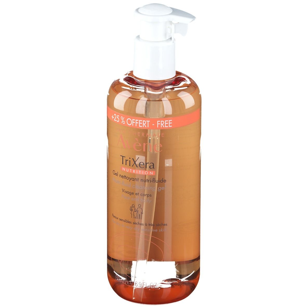 Avène TriXera Nutrition Gel nettoyant nutri-fluide 500 ml - Redcare ...