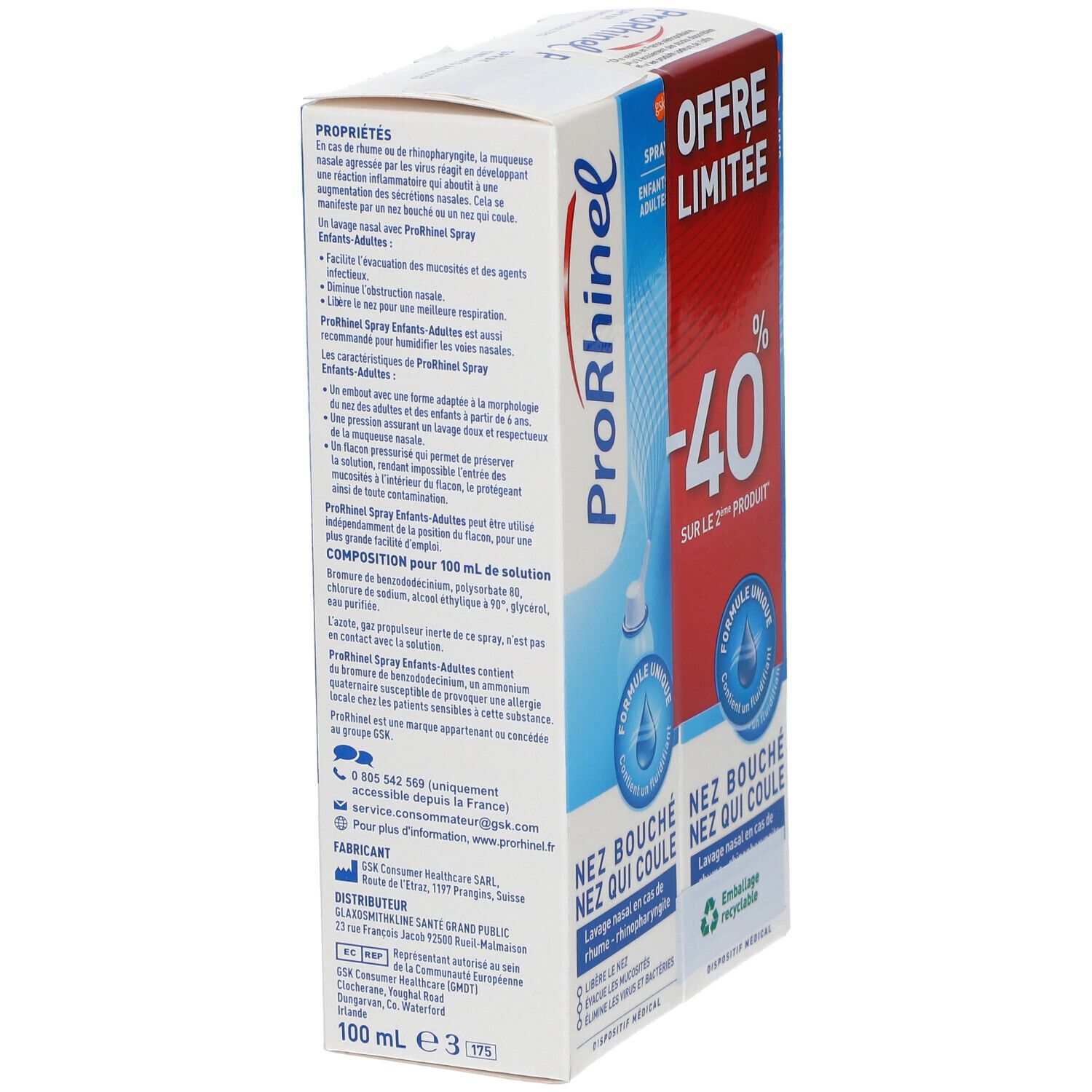 ProRhinel® Spray Enfants - Adultes 200 ml - Redcare Pharmacie