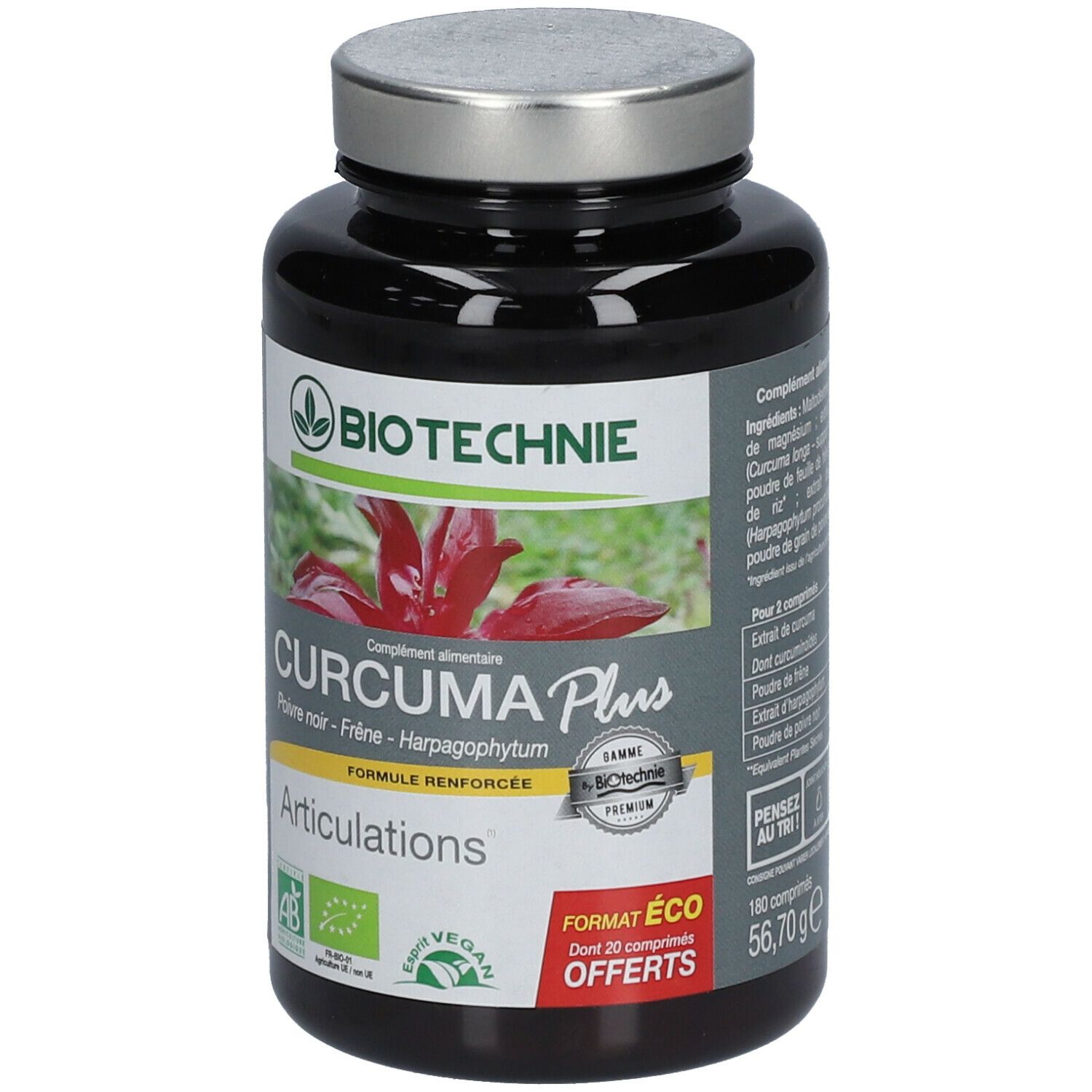 Biotechnie BIO Curcuma Plus Articulations 180 pc(s) - Redcare Pharmacie